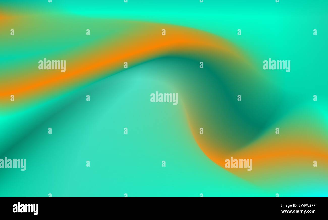 Abstract blurred wave gradient background illustration with bright blue ...