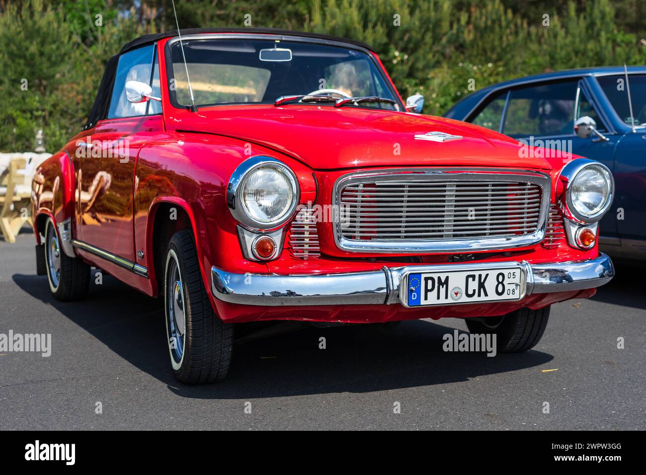 LINTHE, GERMANY - MAY 27, 2023: The subcompact car Wartburg 312-300HT, 1966. Die Oldtimer Show ...