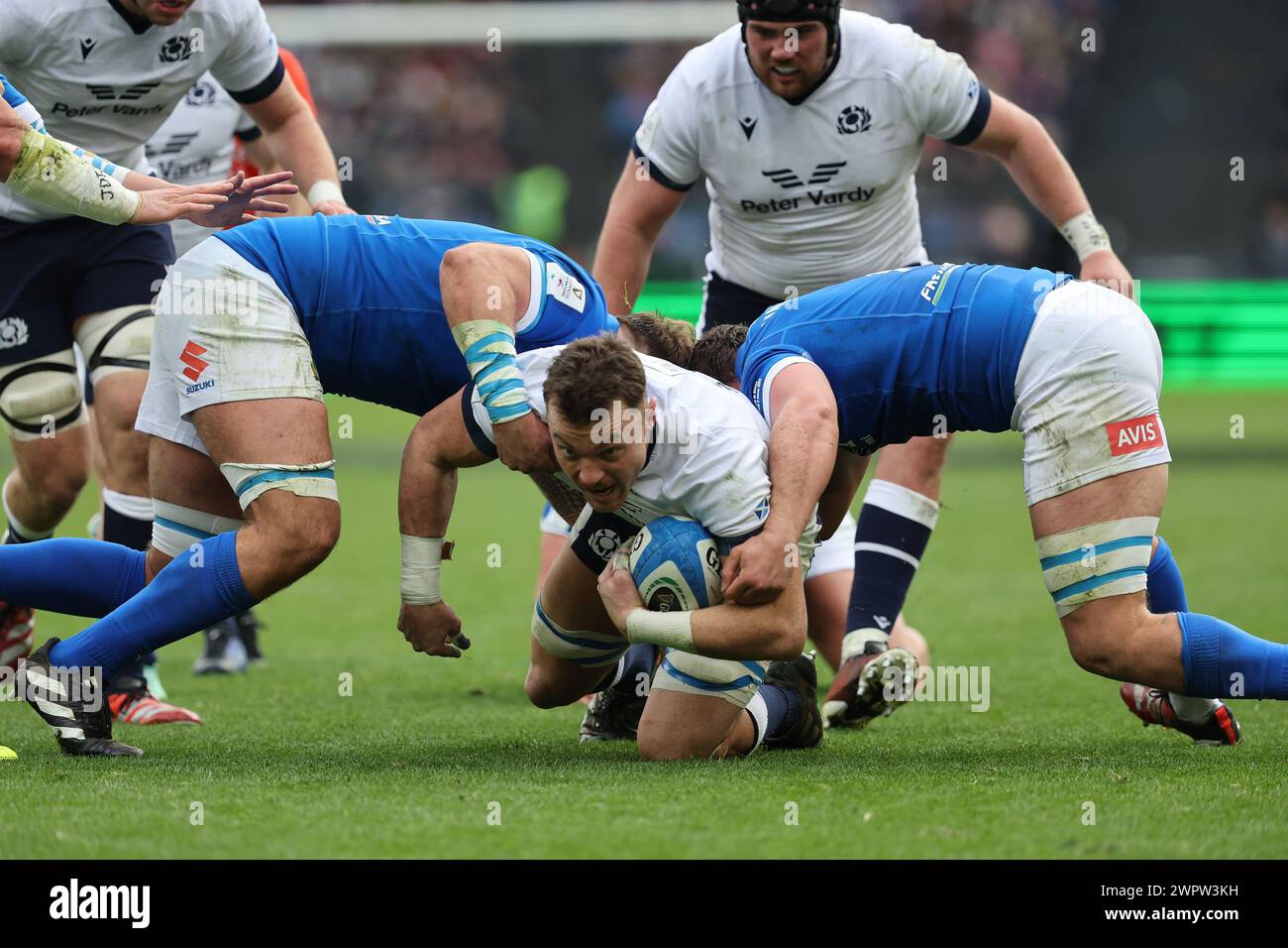 Rome, Italy. 09th Mar, 2024. Rome, Italy 09.03.2024: Tom Currie (SCO ...