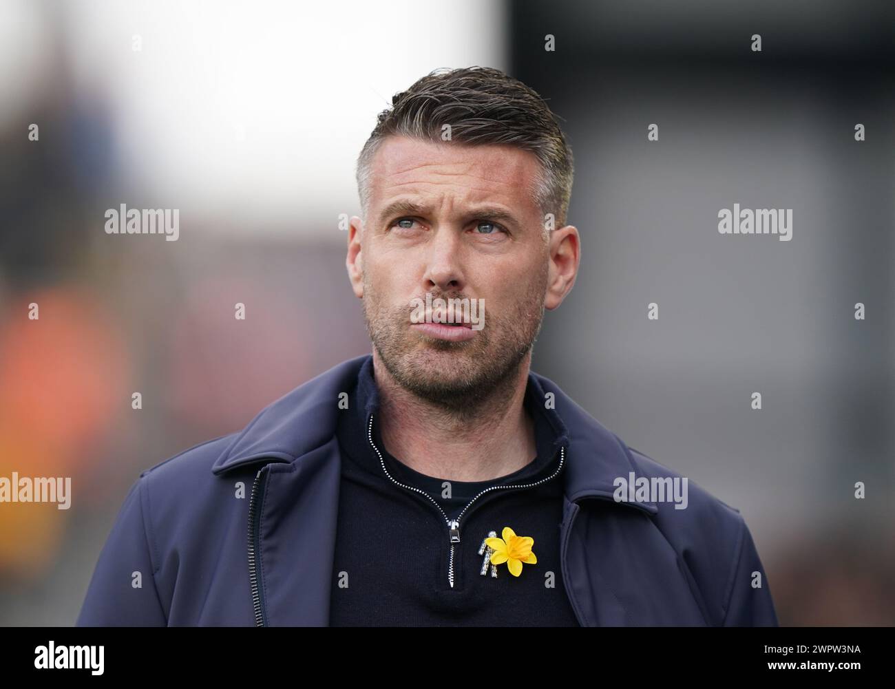 Luton Town manager Rob Edwards ahead of the Premier League match at ...