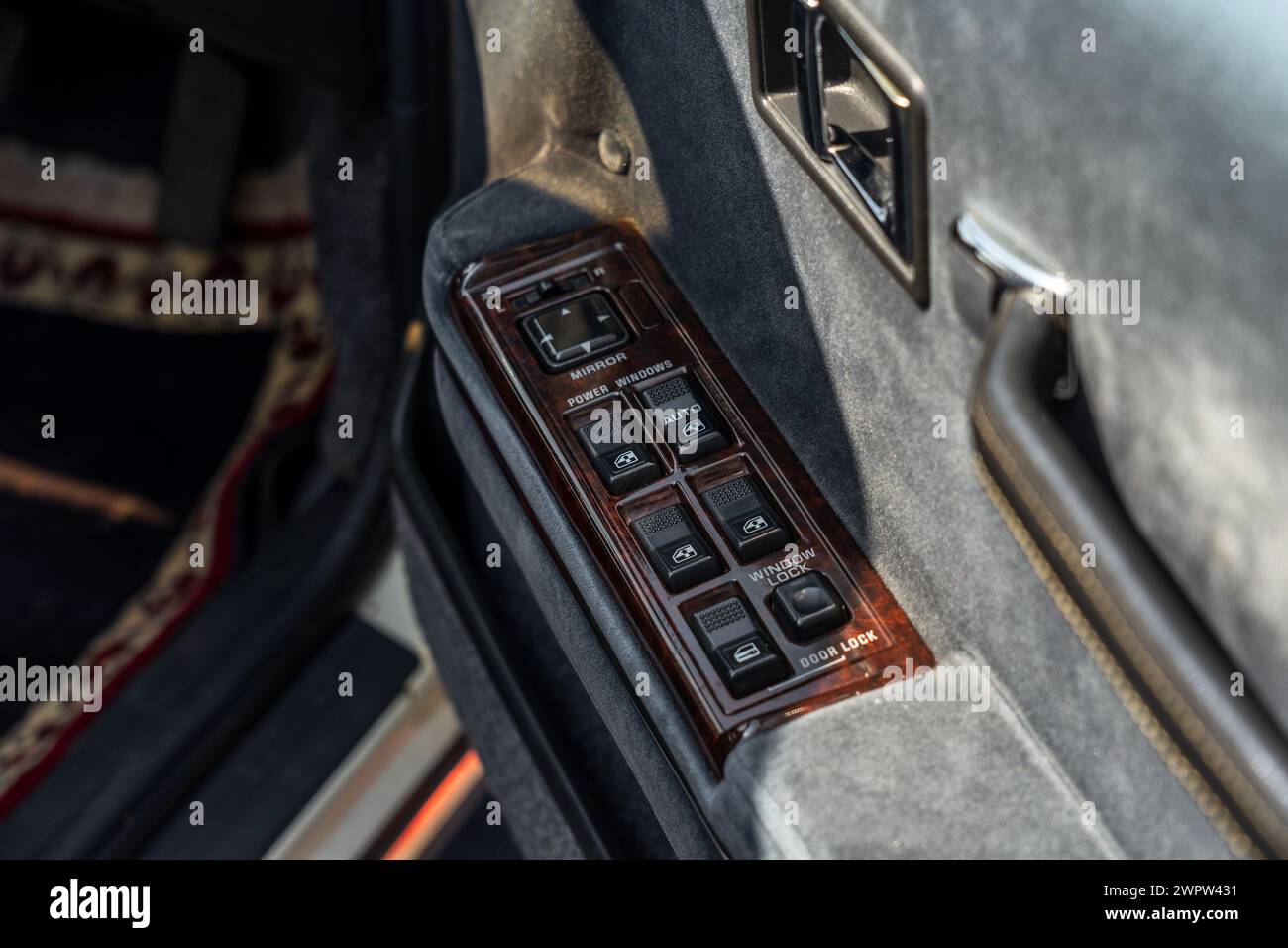 LINTHE, GERMANY - MAY 27, 2023: The buttons for controlling power ...