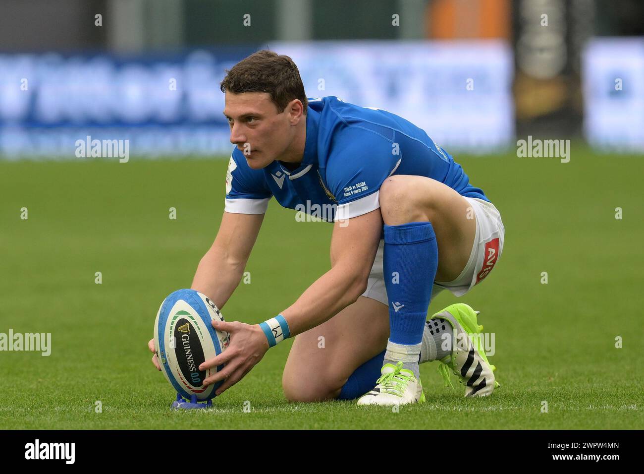 Roma, Italia. 09th Mar, 2024. Paolo Garbisi (Italy)during the Six ...