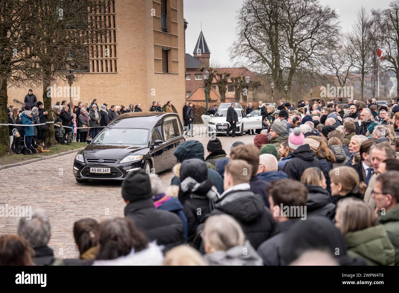 The rust wagon leaves the cathedral after Soren Pape Poulsen, the ...