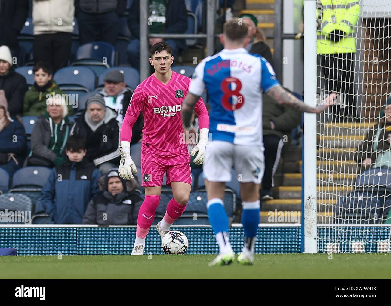 Michael Cooper of Plymouth Argyle in action during the Sky Bet ...