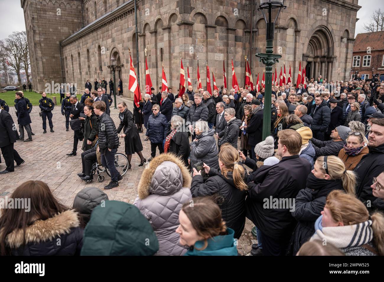 The rust wagon leaves the cathedral after Soren Pape Poulsen, the ...