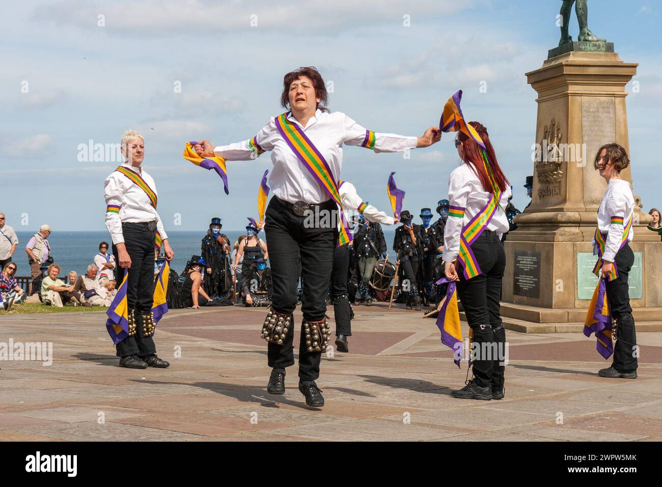 New Esperance, Lady Morris dancers at Whitby Folk Week Stock Photo - Alamy