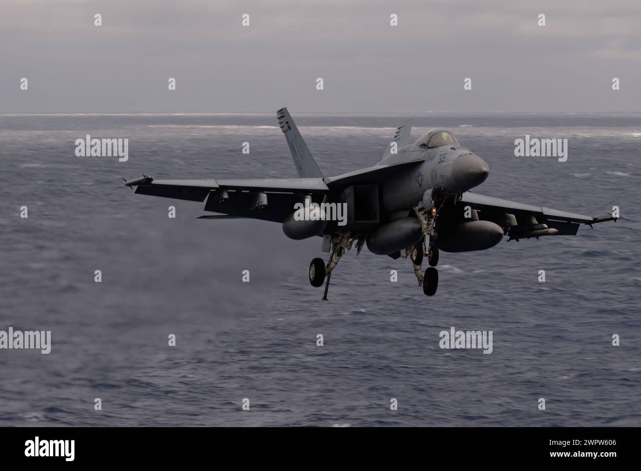 PHILIPPINE SEA (March 1, 2024) An F/A-18E Super Hornet, assigned to the ...