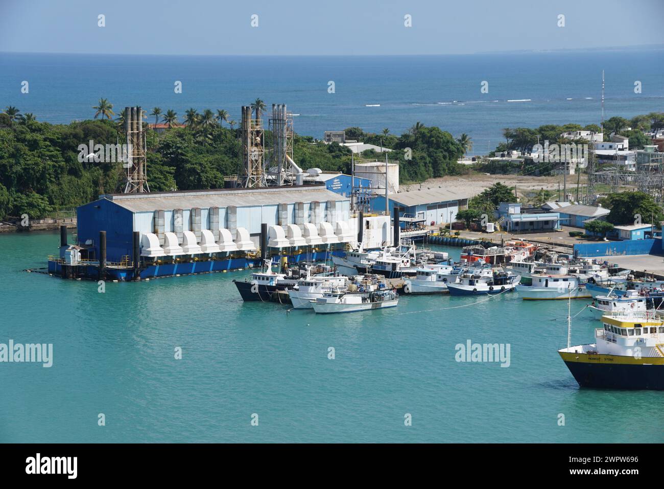 Puerto Palata, Dominican Republic - February 20, 2024 - The view of the ...