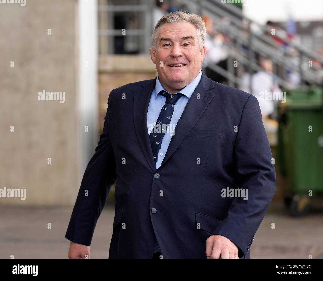 Jason Leonard, former player arrives at the stadium before the 2024 ...