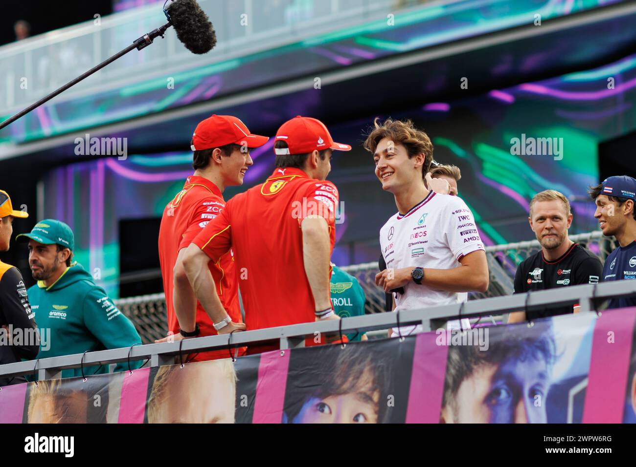 Jeddah, Arabie Saoudite. 09th Mar, 2024. RUSSELL George (gbr), Mercedes AMG F1 Team W15 ...