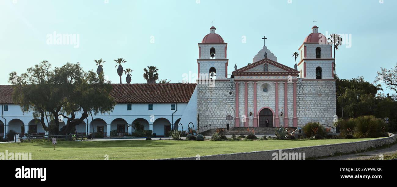Mission Santa Barbara, also known as Santa Barbara Mission Stock Photo ...