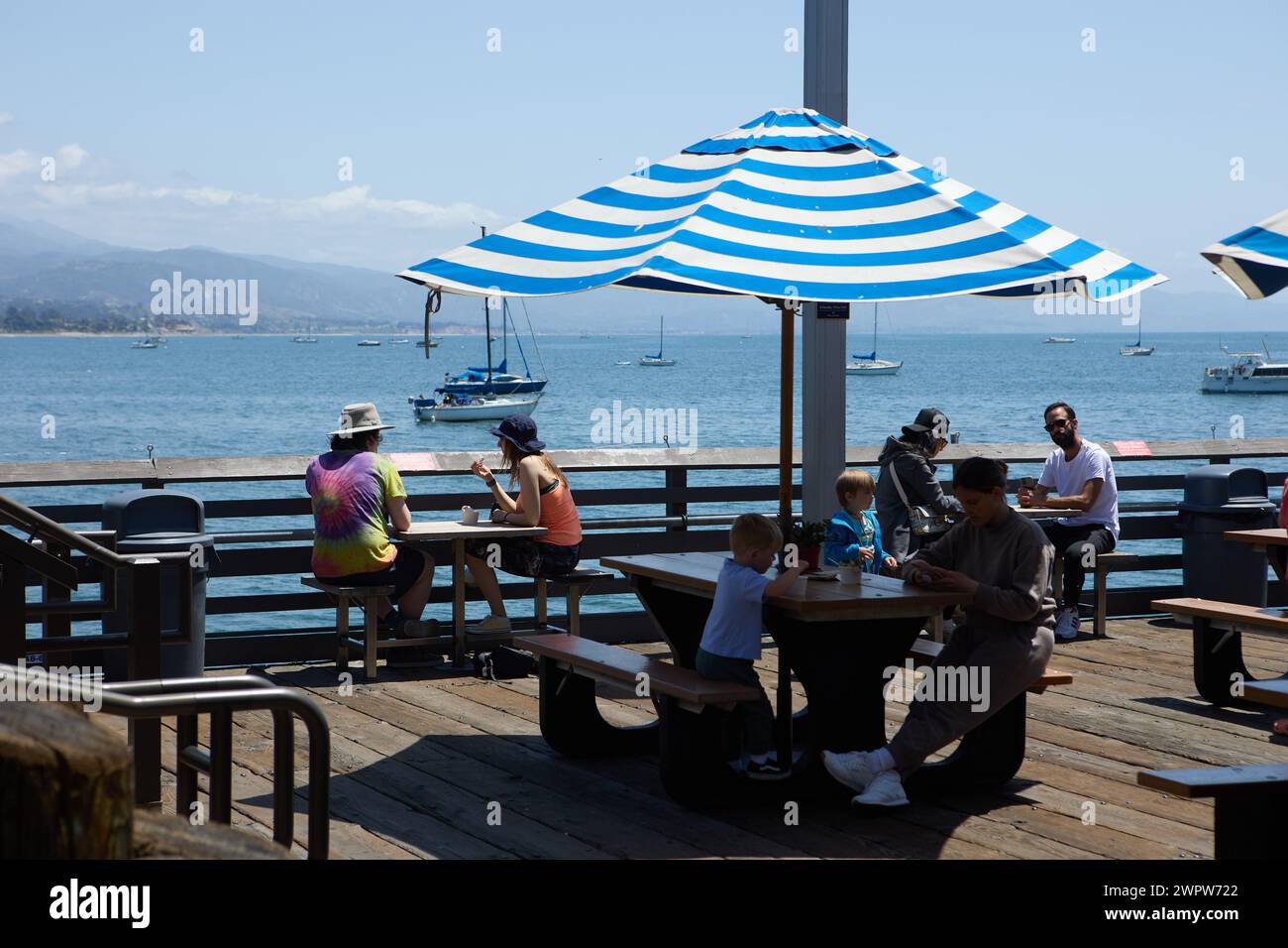 Pier stearns wharf cross section hi-res stock photography and images ...