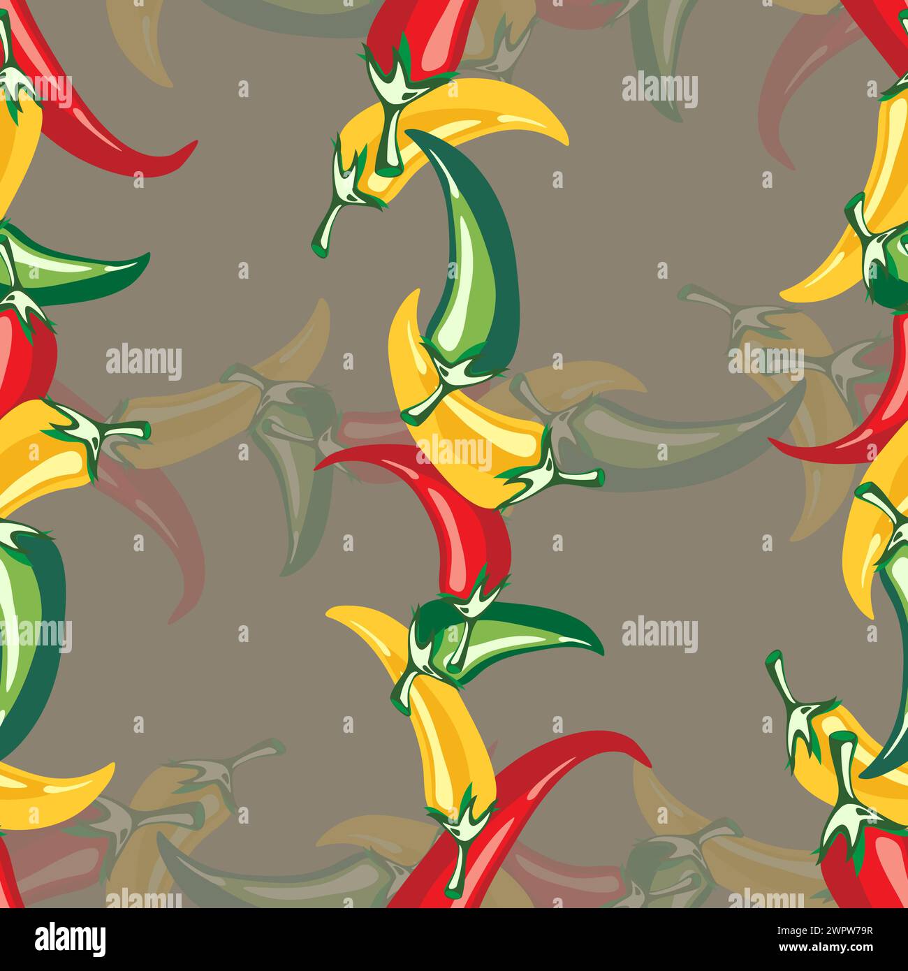 Beautiful Little Red hot pepper. Vector. Eps Stock Vector Image & Art ...