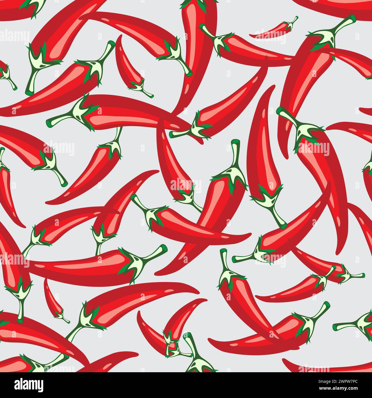 Red hot pepper. Seamless Texture Pattern Vector. Eps Stock Vector Image ...