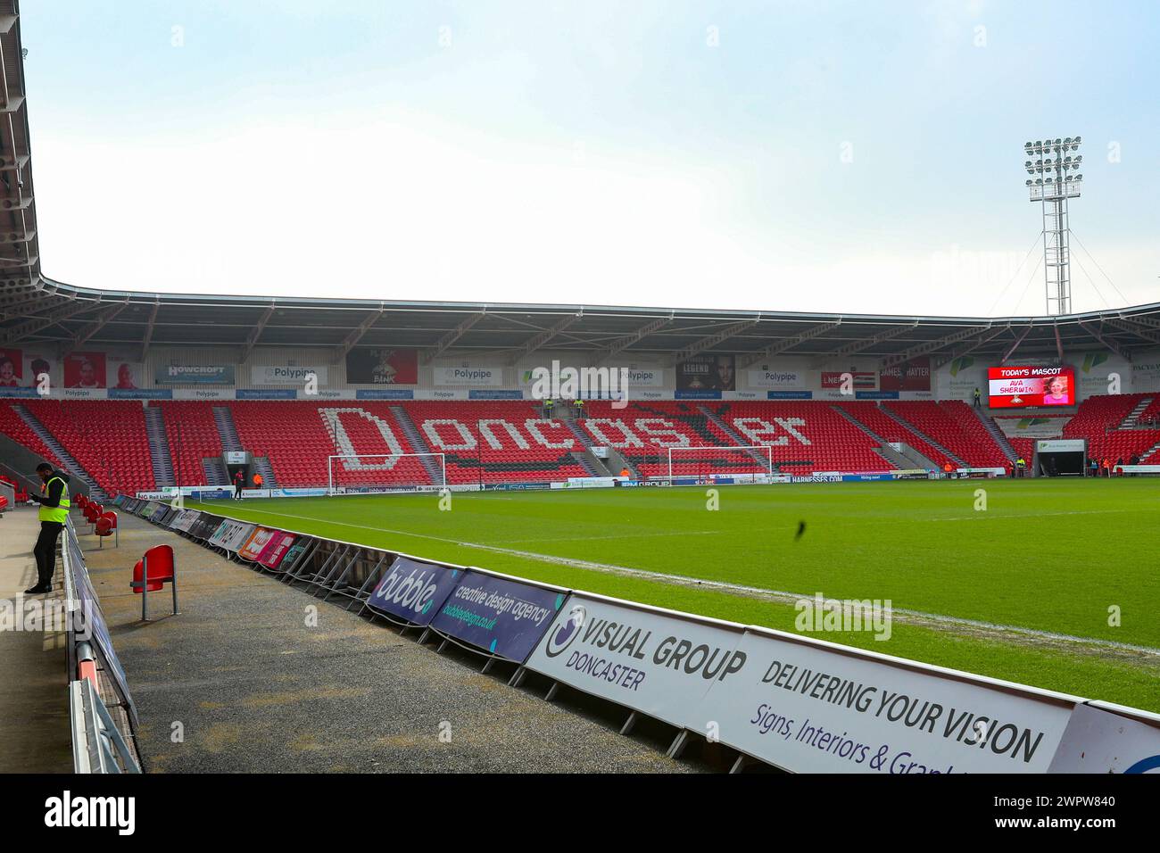 Eco - Power Stadium, Doncaster, England - 9th March 2024 A general view ...