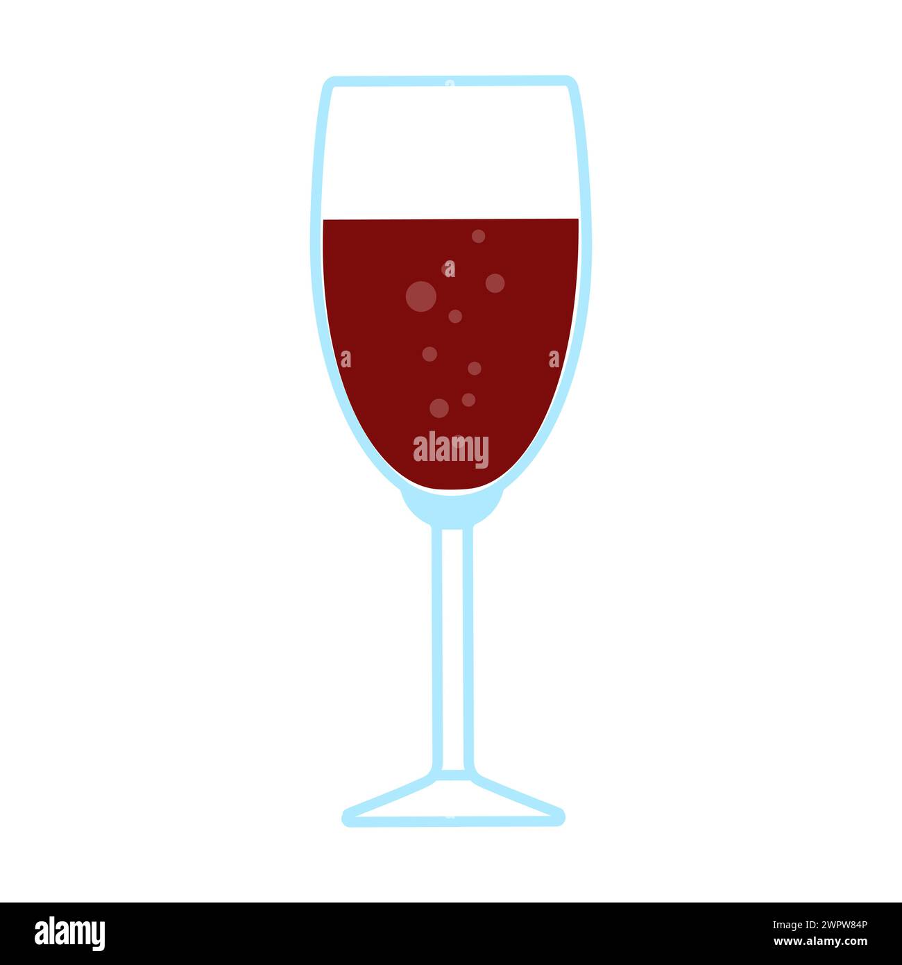Glass red wine half Stock Vector Images - Alamy