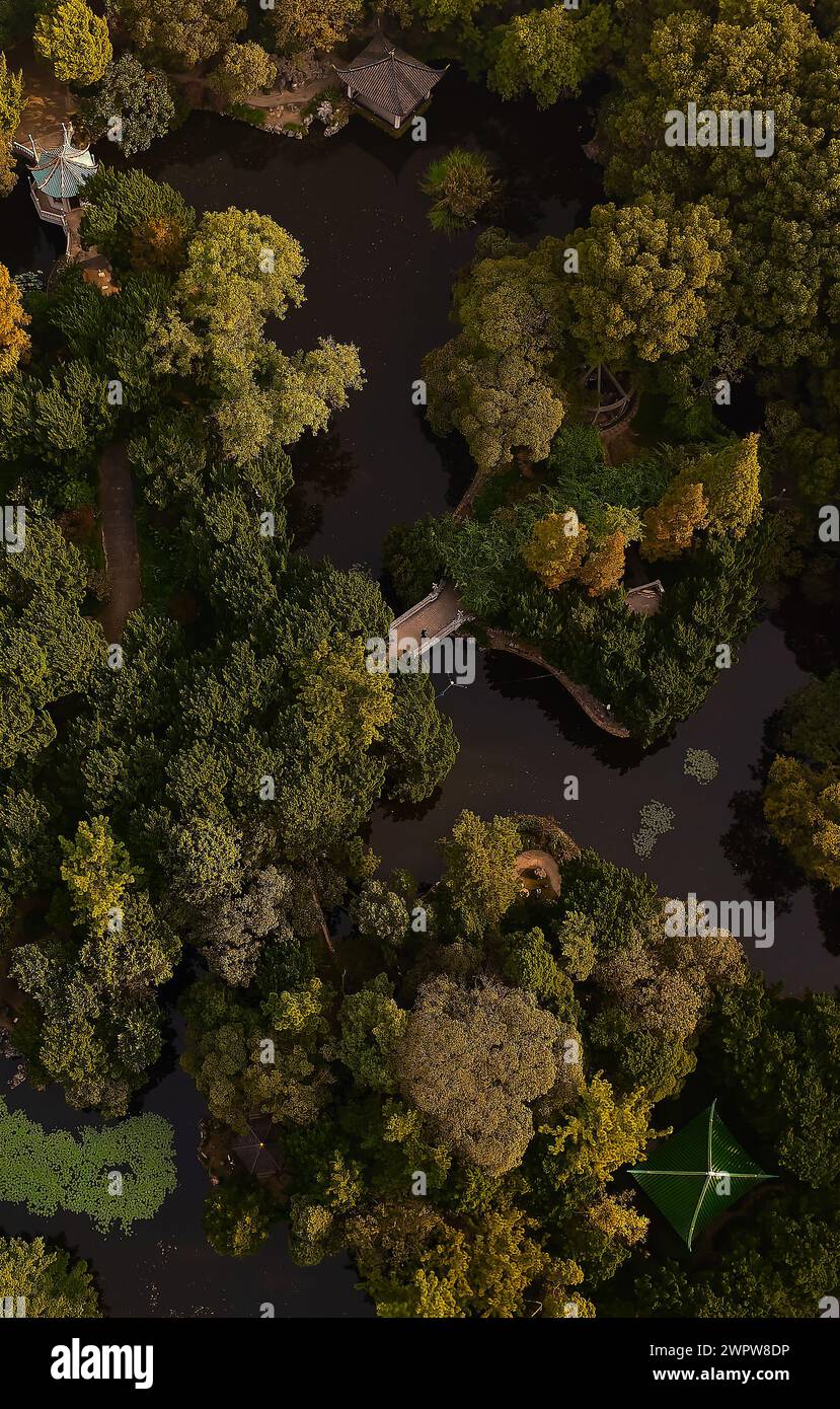 Aerial view japanese peace pagoda hi-res stock photography and images ...