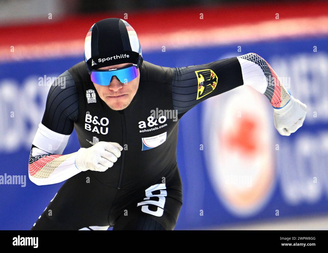 Inzell, Germany. 09th Mar, 2024. Speed skating, sprint world ...