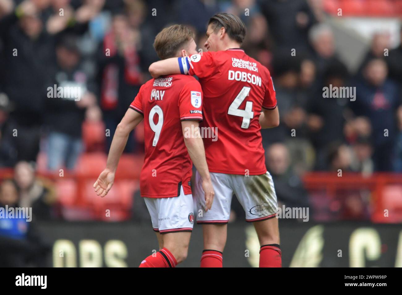 London, England. 9th Mar 2024. Alfie May of Charlton Athletic ...