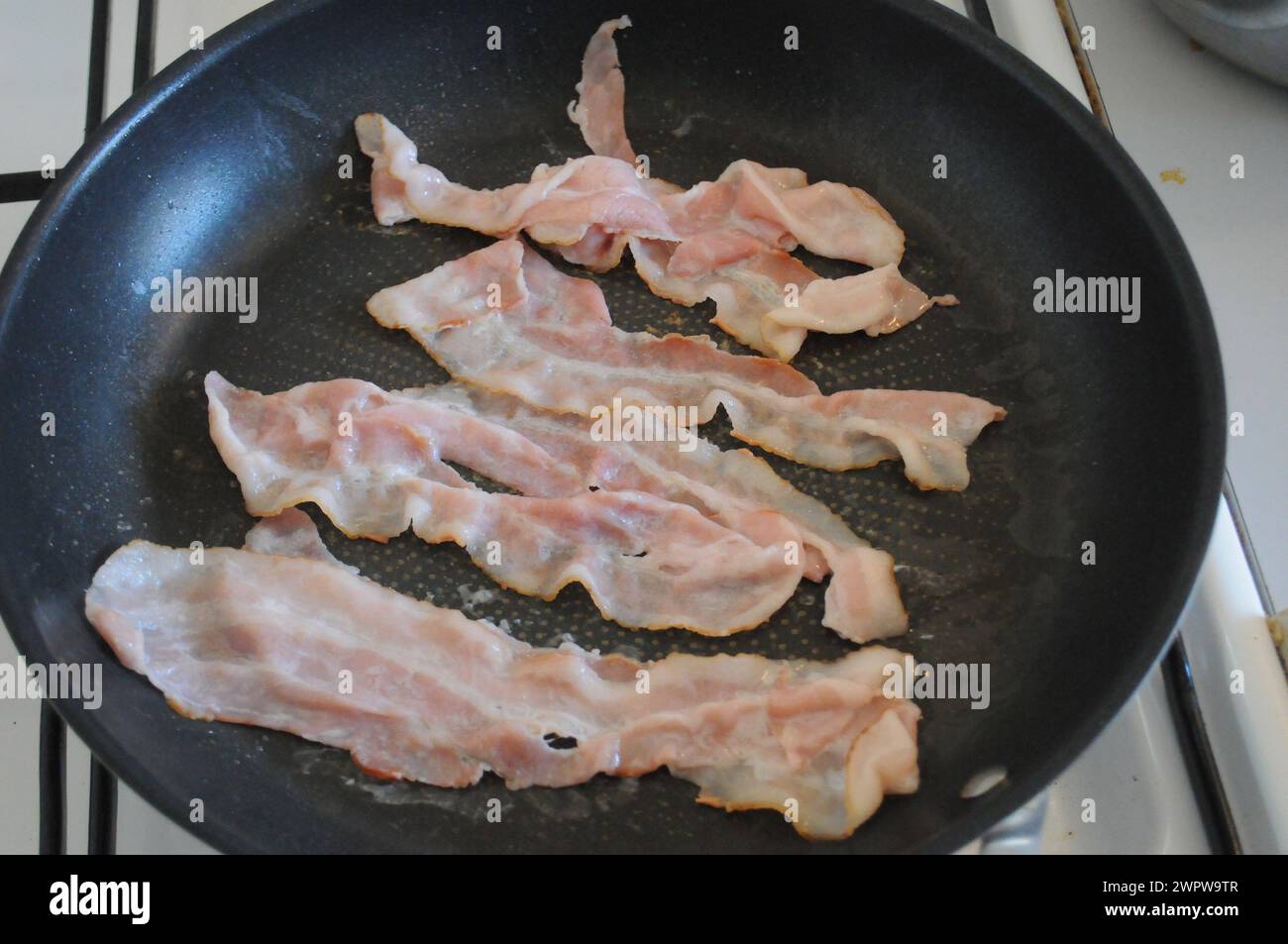 Copenhagen, Denmark /09 March 2024/Steff houlberg bacon in slices in ...