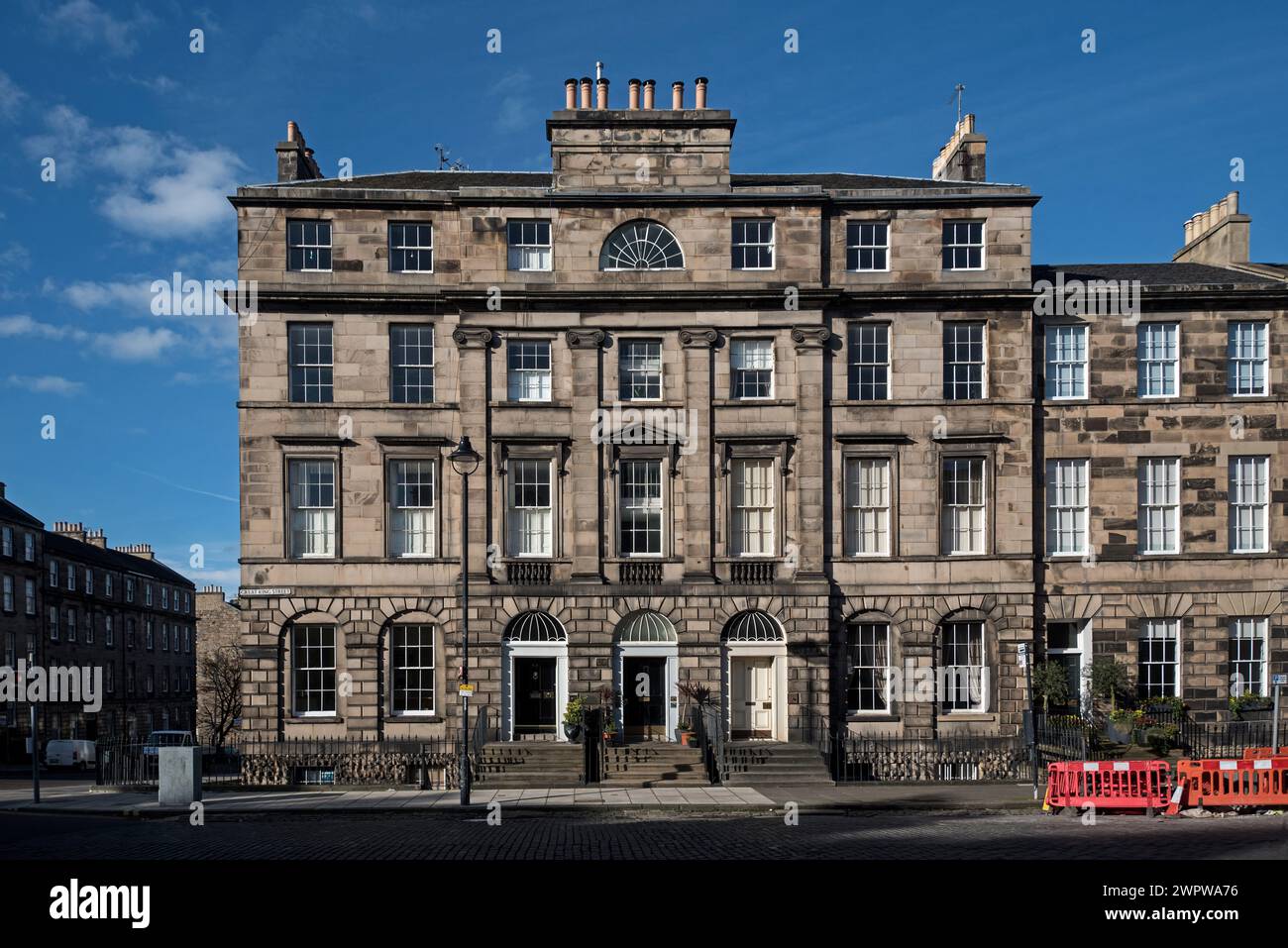 Georgian architecture in Great King Street, Edinburgh, Scotland, UK ...