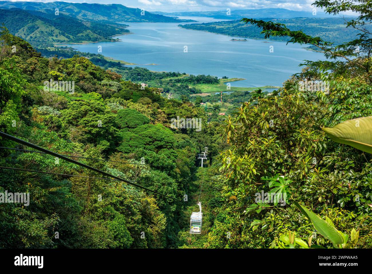 Sky Tram, Rainforest Canopy Tour, Arenal COSTA RICA Stock Photo - Alamy