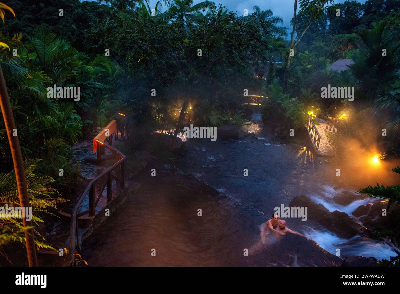 Natural hot springs river la fortuna hi-res stock photography and ...