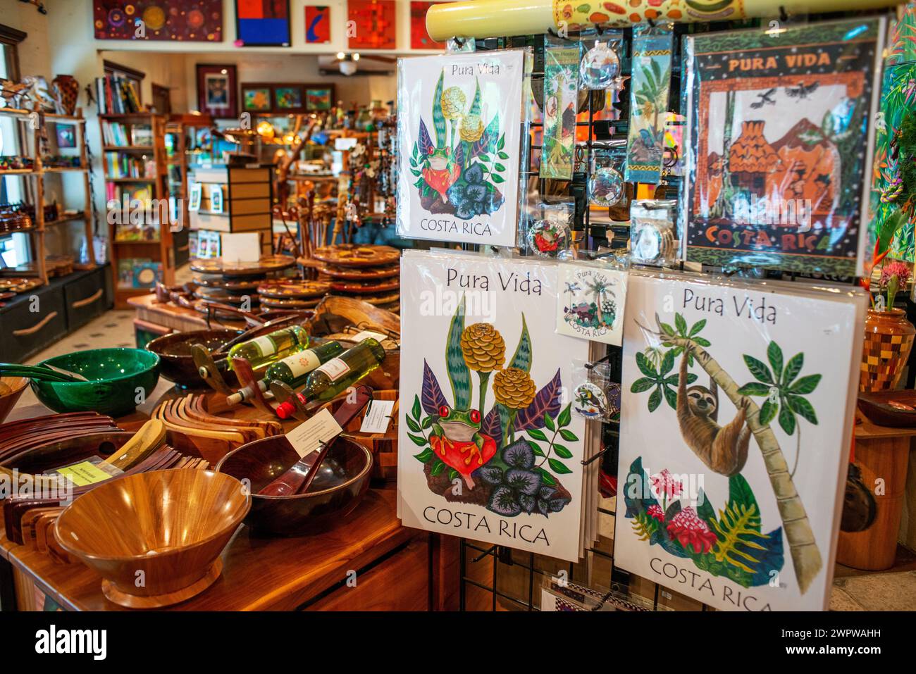 Costa Rica souvenirs for sale in the Central Market of San Jose de ...