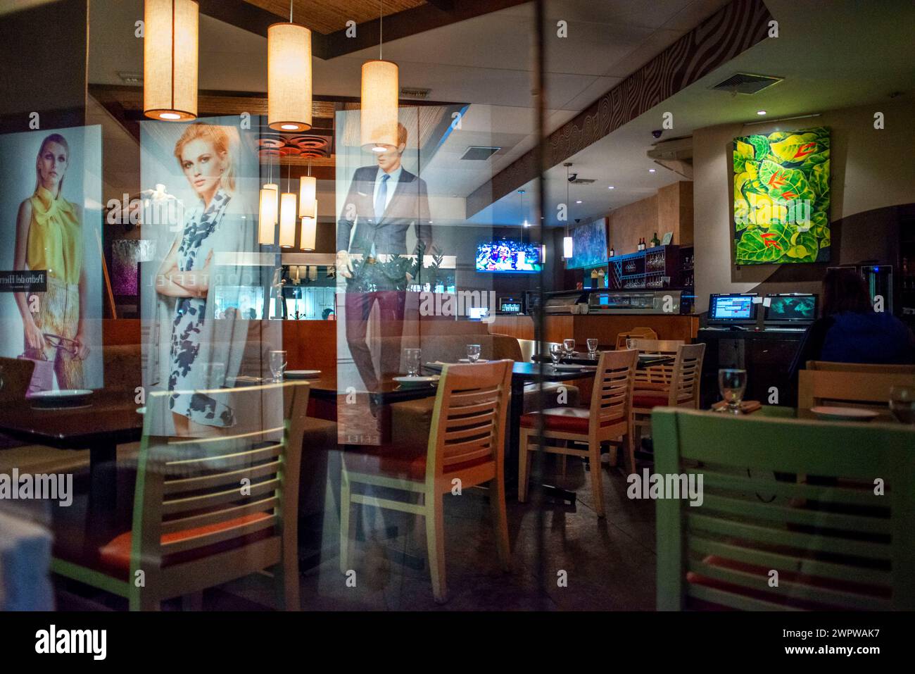 Restaurant at Luxurious Shopping Mall Multiplaza Escazu in affluent ...