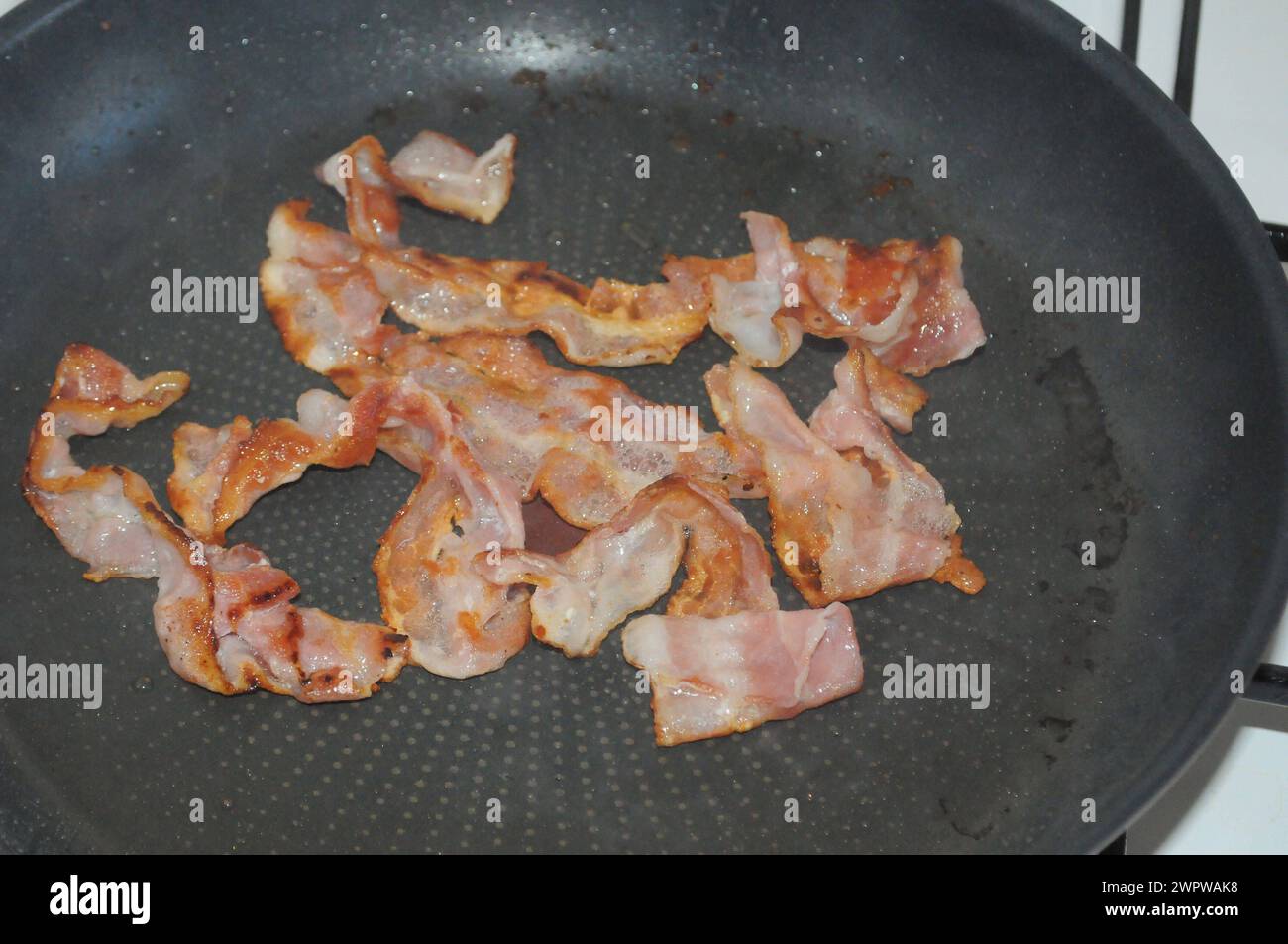 Copenhagen, Denmark /09 March 2024/Steff houlberg bacon in slices in ...