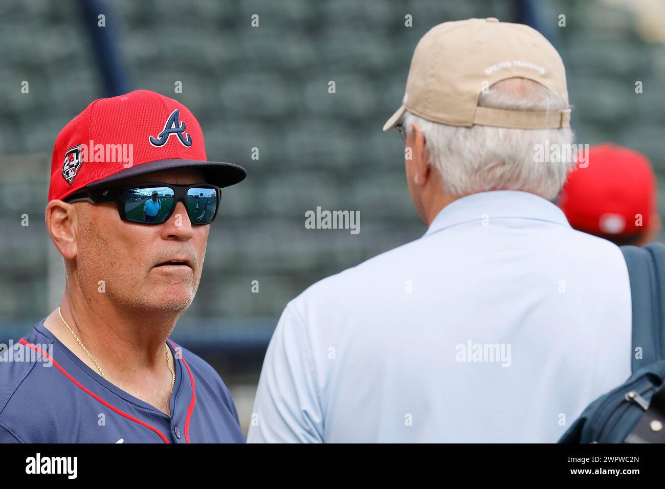 NORTH PORT, FL - MARCH 09: Long time Braves broadcaster Joe Simpson ...