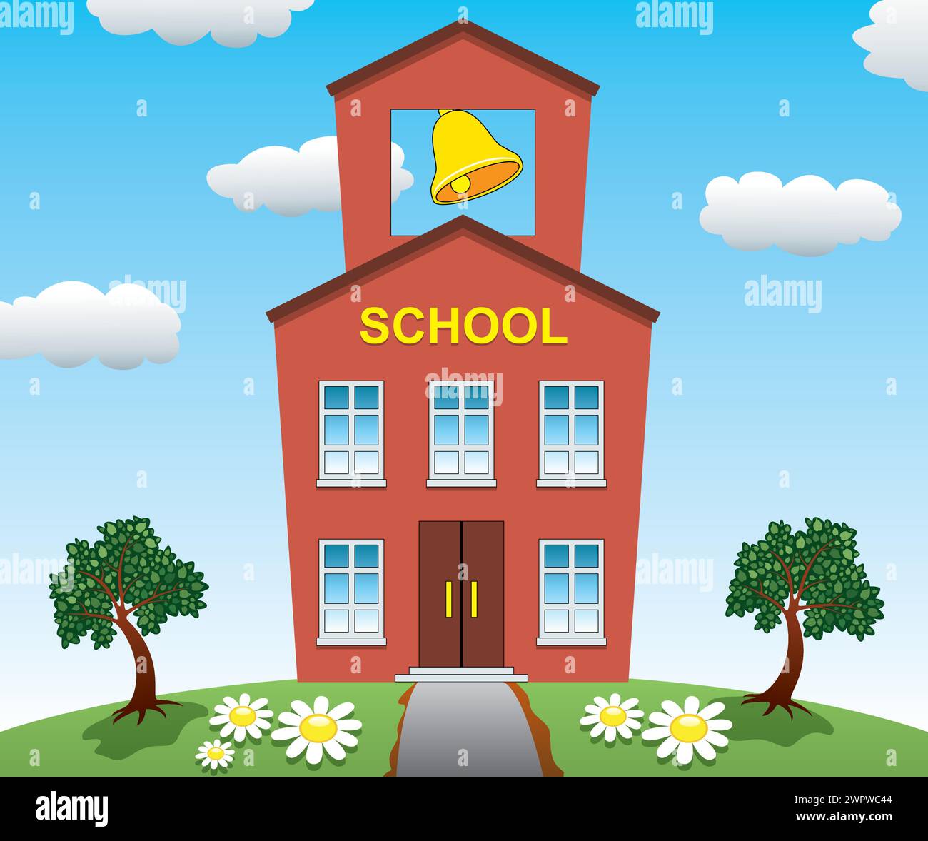 Fall color and building Stock Vector Images - Alamy