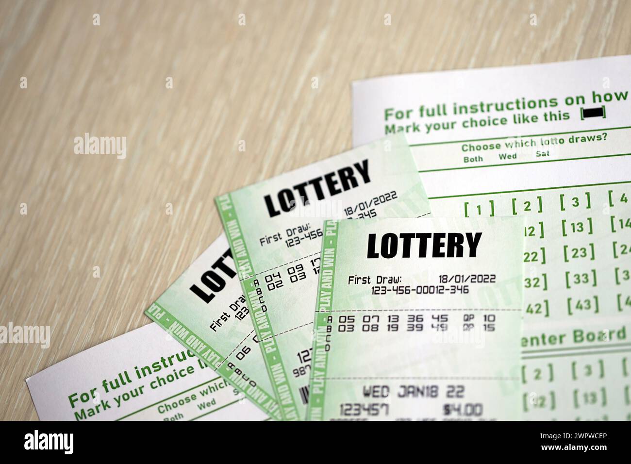 Lotery numbers hi-res stock photography and images - Alamy
