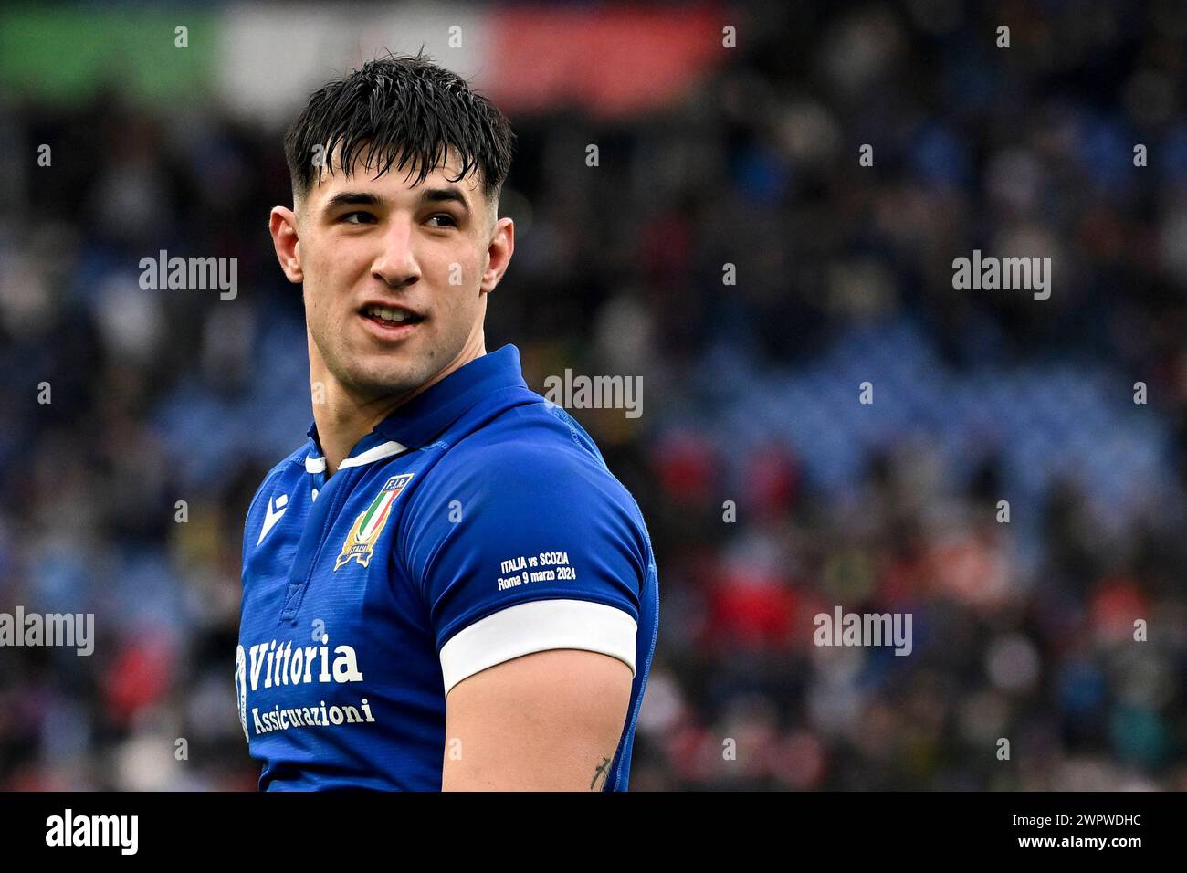 Rome, Italia. 09th Mar, 2024. Tommaso Menoncello of Italy celebrates at ...