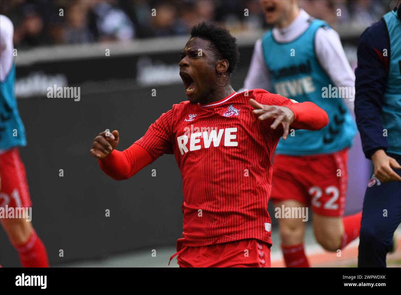 MOENCHENGLADBACH, GERMANY - 9 MARCH, 2024: Faride Alidou, The football ...