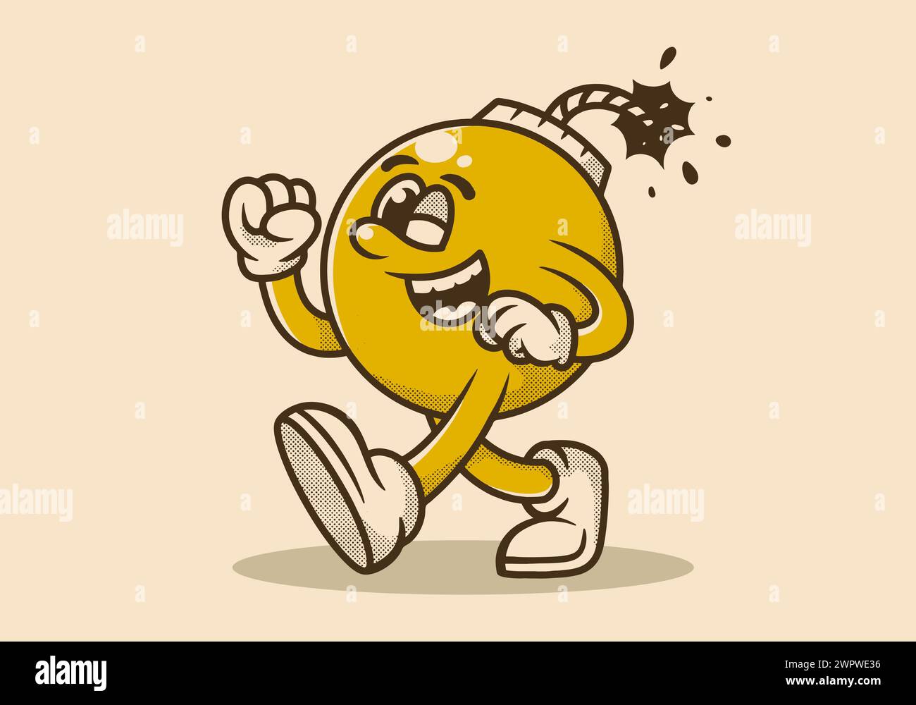 Smiling Bomb Cartoon