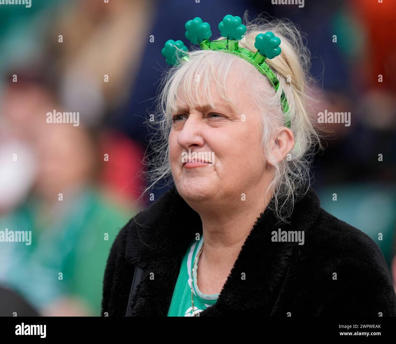 A Irish fan before the 2024 Guinness 6 Nations match England vs Ireland ...