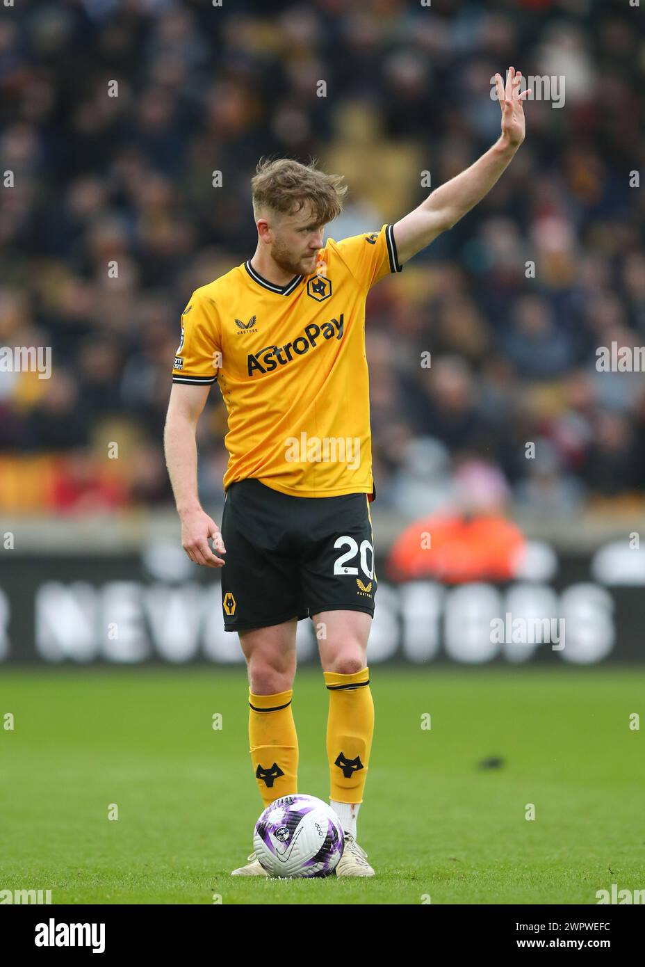Tommy Doyle Of Wolverhampton Wanderers During The Premier League Match