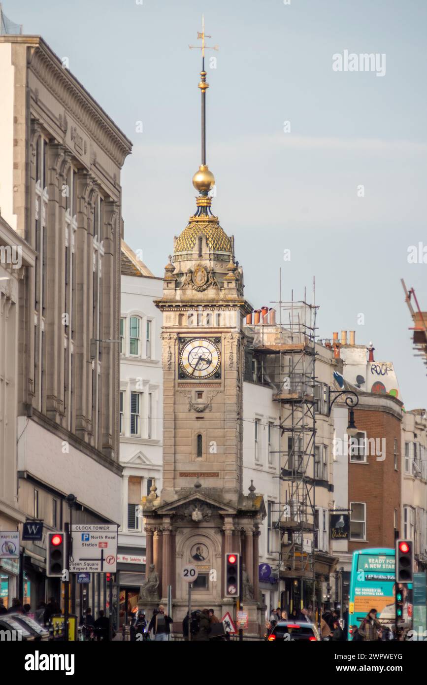 Brighton, March 8th 2024: The Clock Tower Stock Photo - Alamy