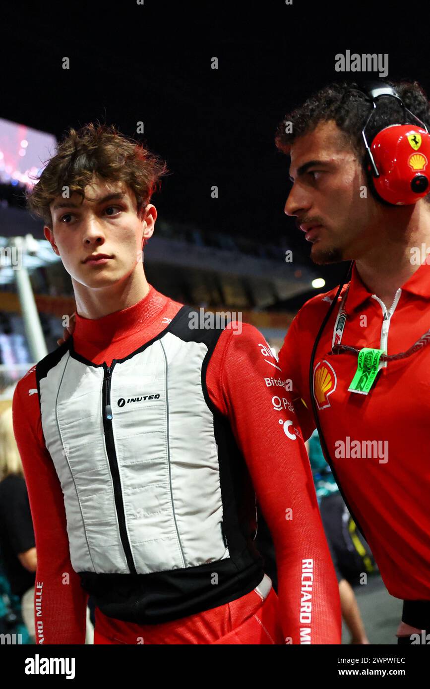 Jeddah, Saudi Arabia. 09th Mar, 2024. Oliver Bearman (GBR) Ferrari ...