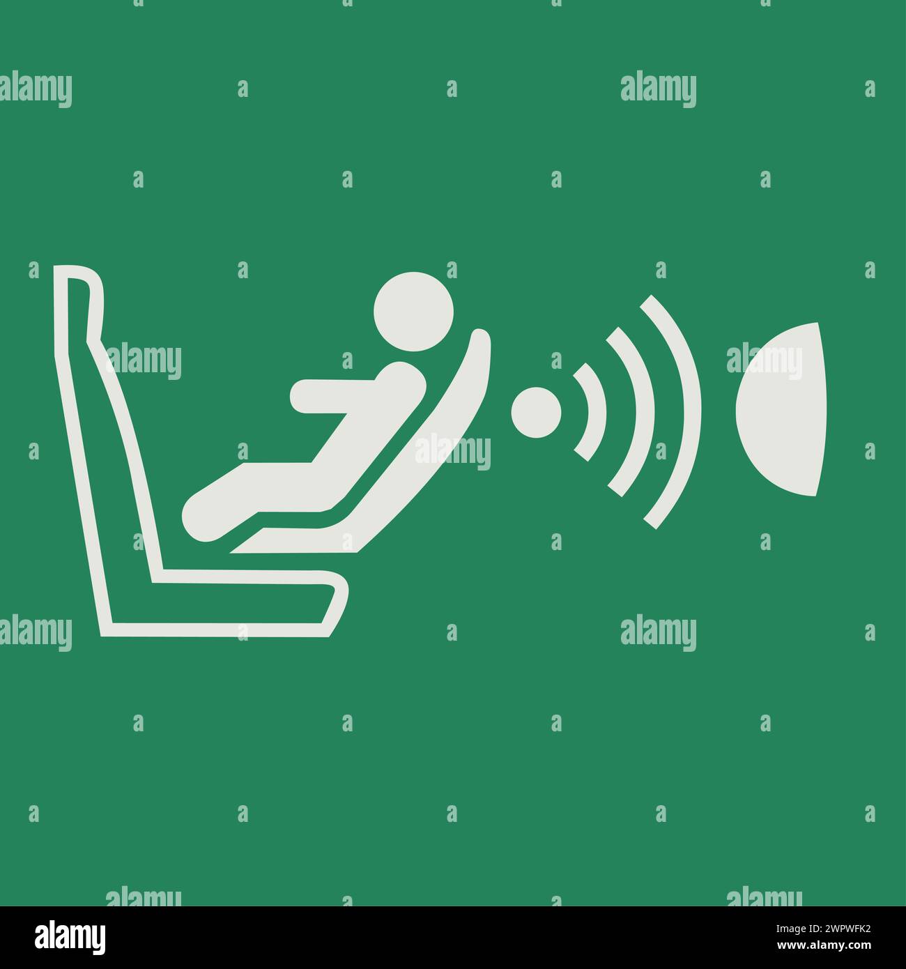 SAFETY CONDITION SIGN PICTOGRAM, CHILD SEAT PRESENCE AND ORIENTATION DETECTION SYSTEM (CPOD) ISO ...