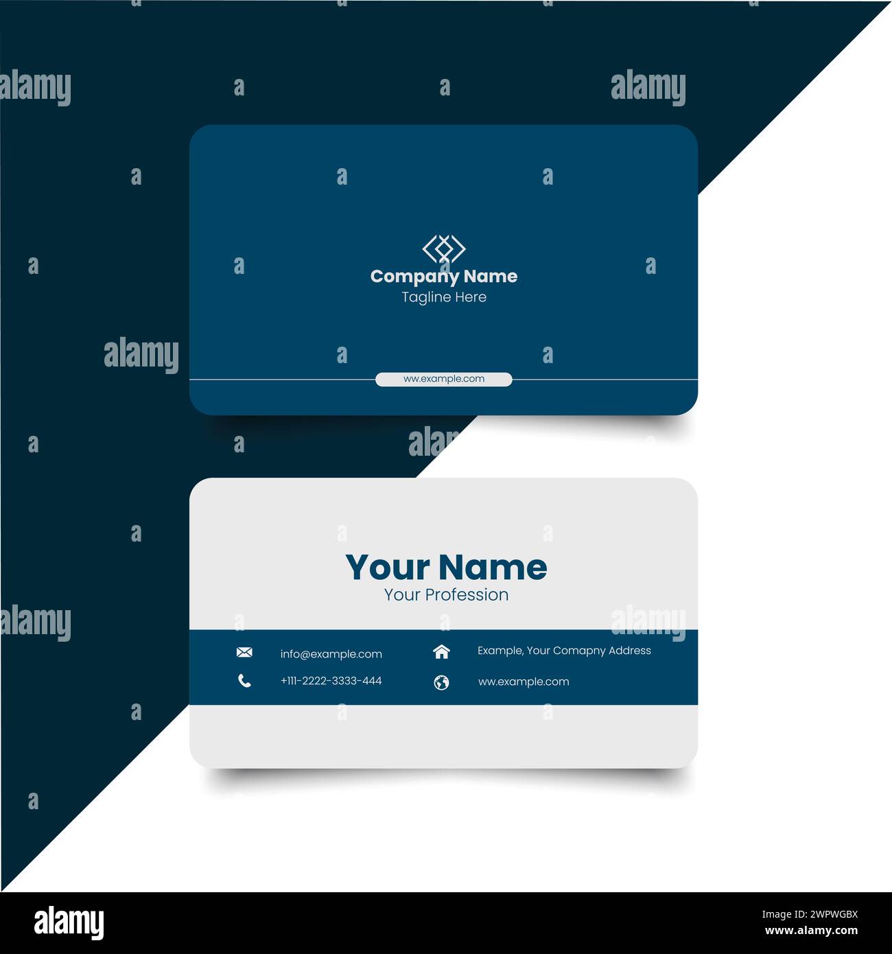 Simple Business Card Layout. creative modern name card and business ...