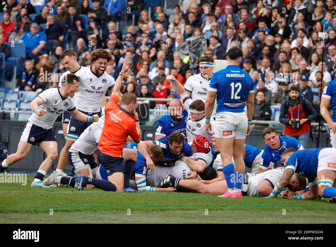 9th March 2024; Stadio Olimpico, Rome, Italy: Six Nations International ...