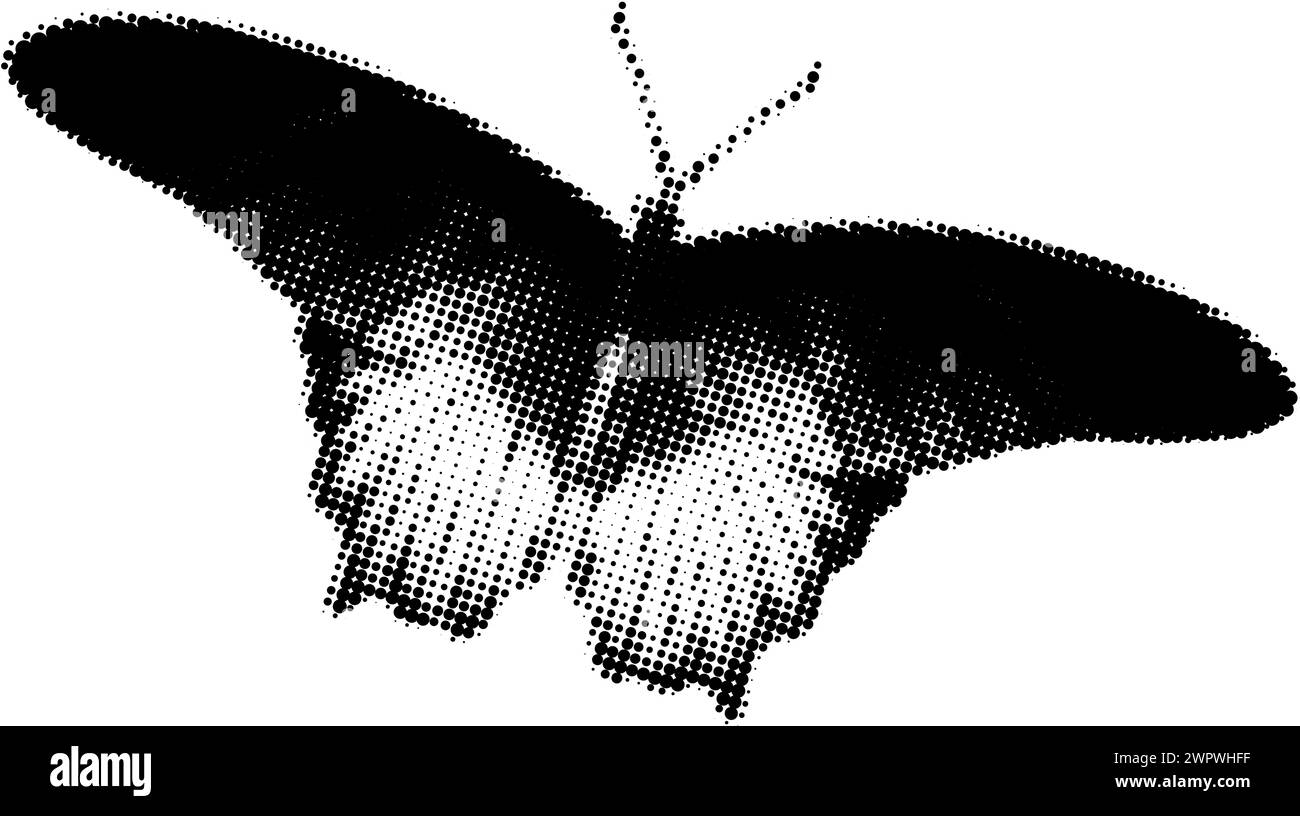 Butterfly halftone collage element vector illustration Stock Vector ... Butterfly halftone collage element vector illustration Stock Vector ...