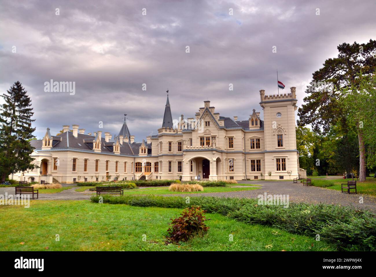 The architecture of the Nadasdy Castle in Nadasdladany Stock Photo - Alamy