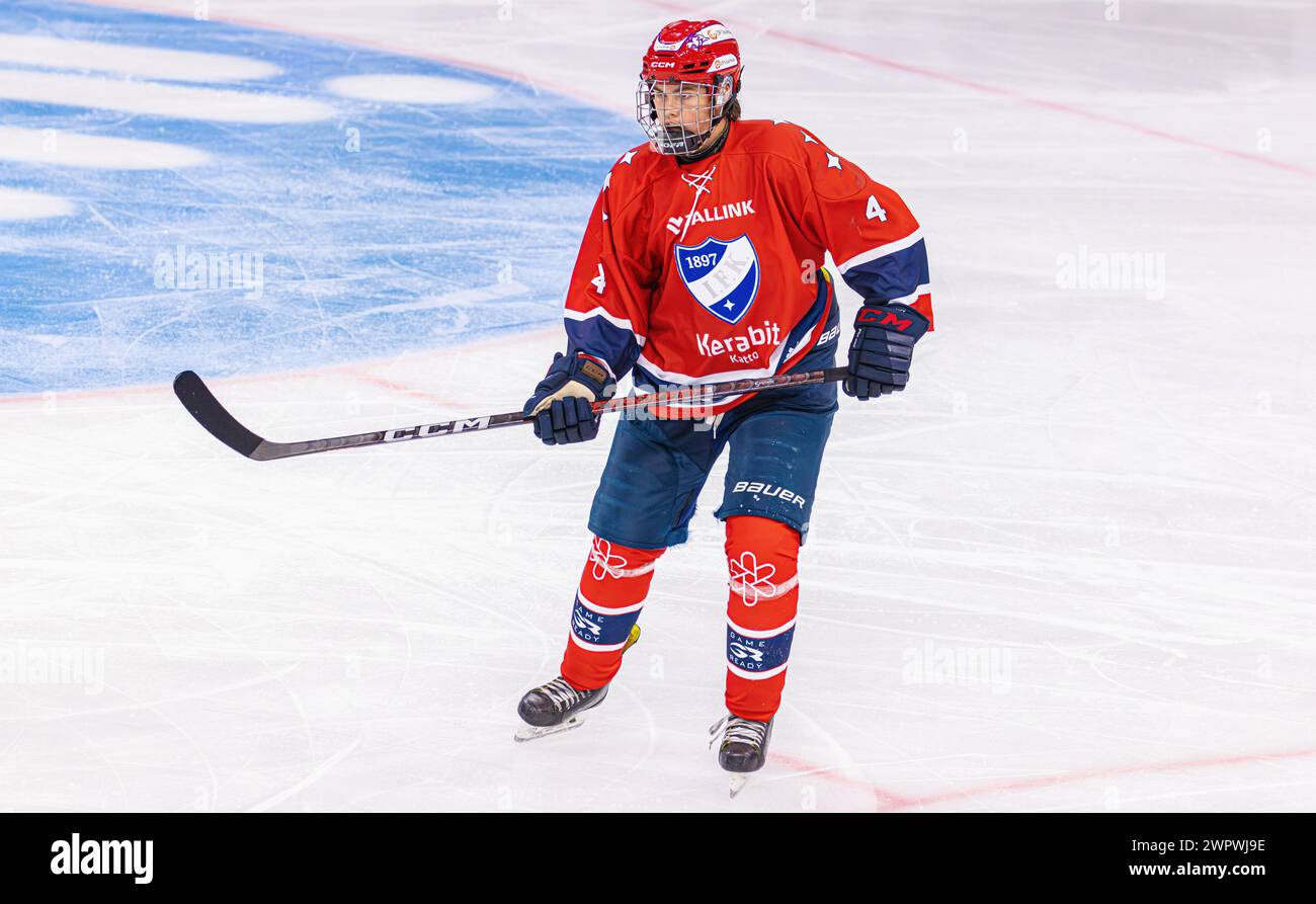 IFK Helsinki Nachwuchsspieler #4 Veikka Siren während dem Spiel gegen ...