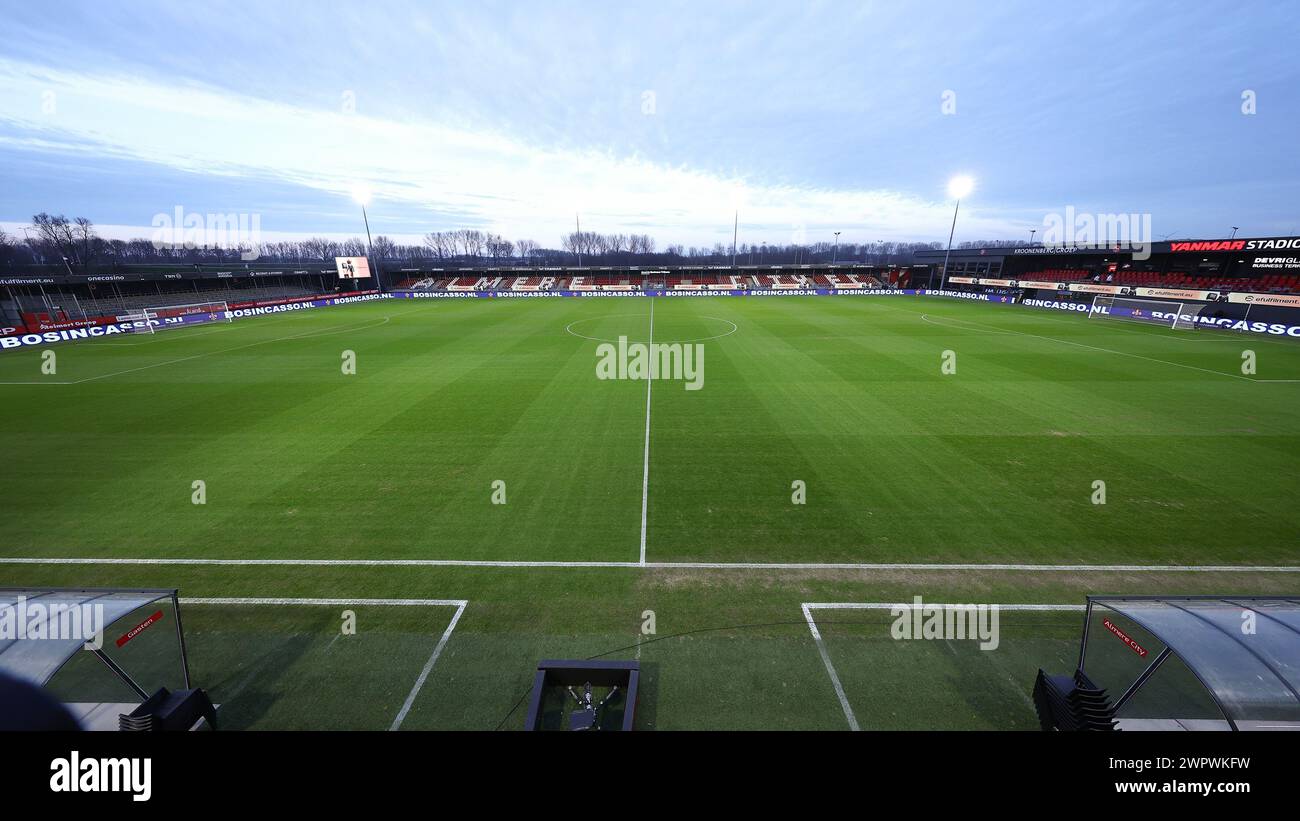 Almere, Netherlands. 09th Mar, 2024. ALMERE, 09-03-2024, Yanmar Stadium ...
