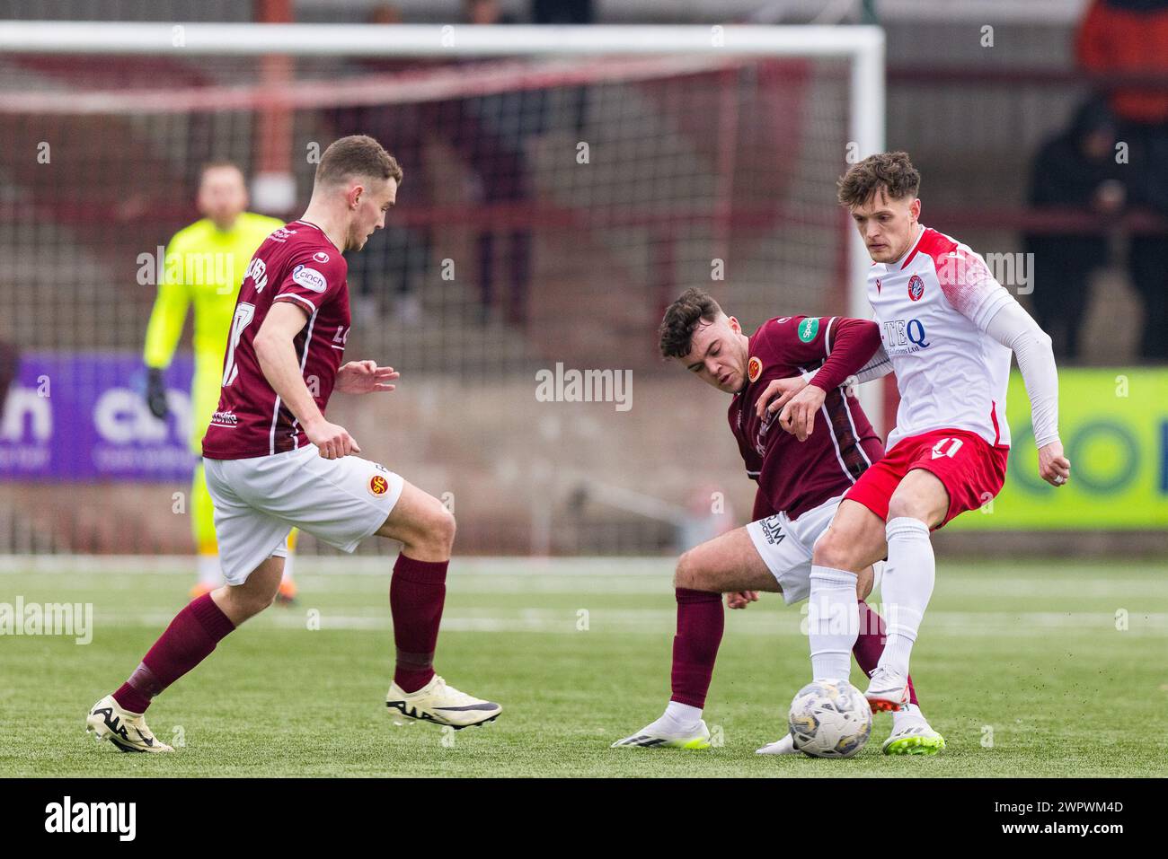 Stenhousemuir, Scotland. 09 March 2024. Kinlay Bilham (14 ...