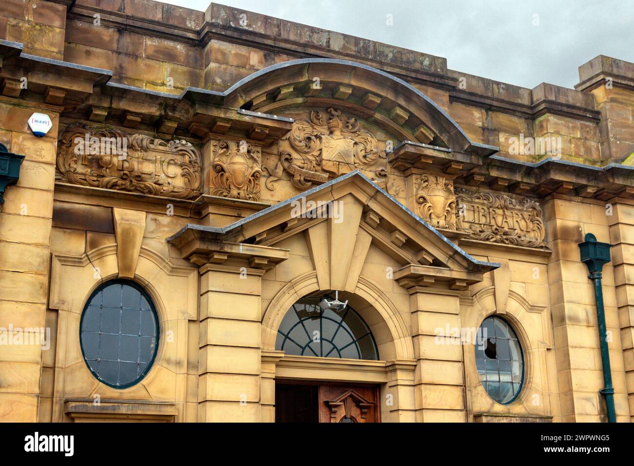 The old Nelson Public Library. Booth Street, Nelson Stock Photo - Alamy