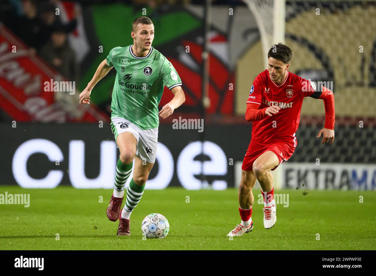 ENSCHEDE - (l-r) Rick Meissen of Sparta Rotterdam, Ricky van ...